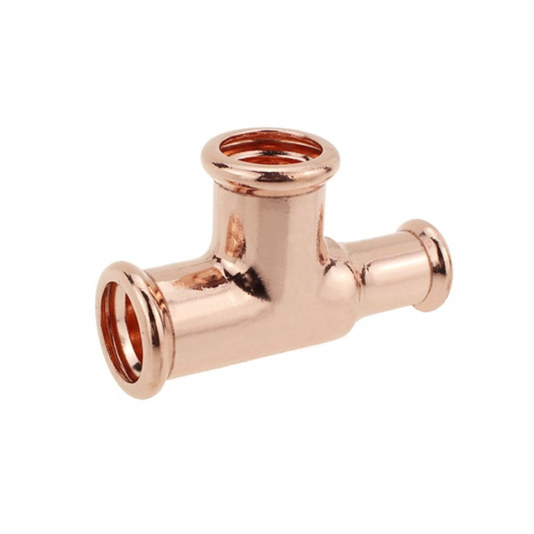 Press Fit (Gas Only) Reducing Branch Tee - Premium Plumbing Fitting ...