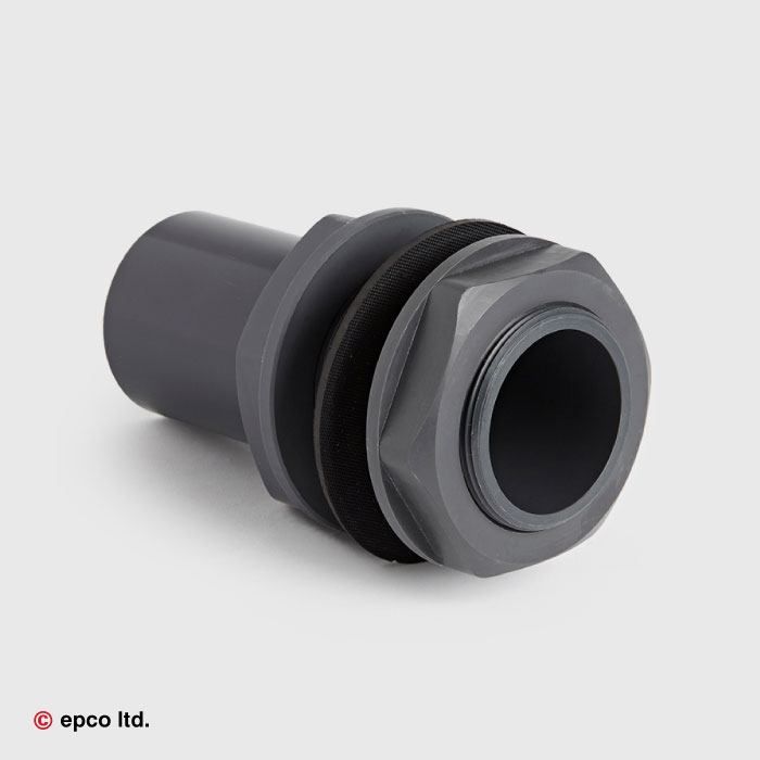 UPVC Plain Threaded Tank Connector - Premium Plumbing Fitting | Vidaflow