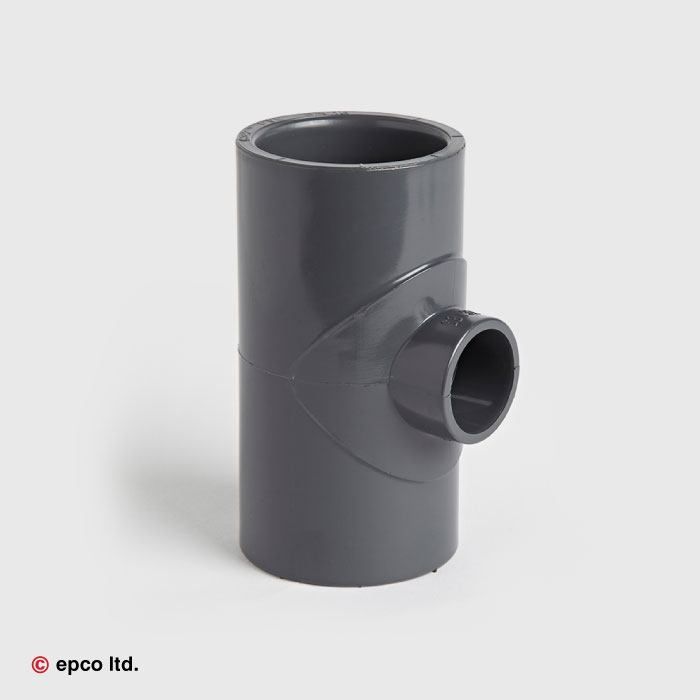 UPVC Plain Branch Reducing Tee - Premium Plumbing Fitting | Vidaflow